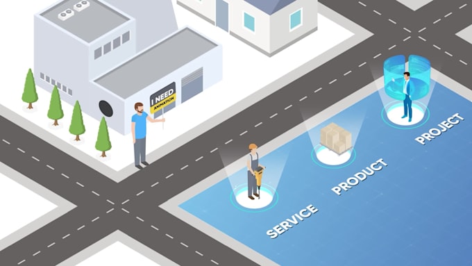 Create 2d isometric explainer video animation by Animatorvid | Fiverr