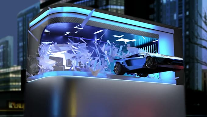 Make stunning 3d billboard animation, dooh and teaser animation video ...