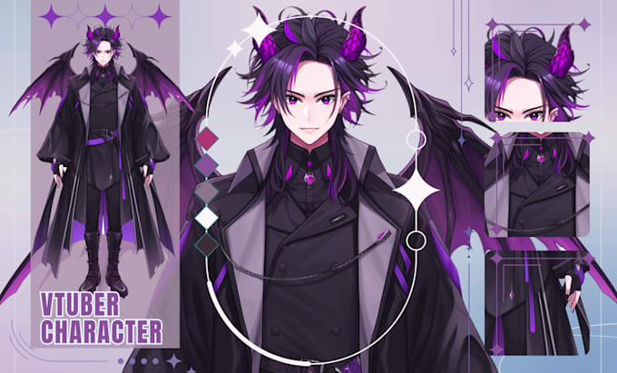 Design and rig a high quality live2d model for vtuber by Hibaristar | Fiverr