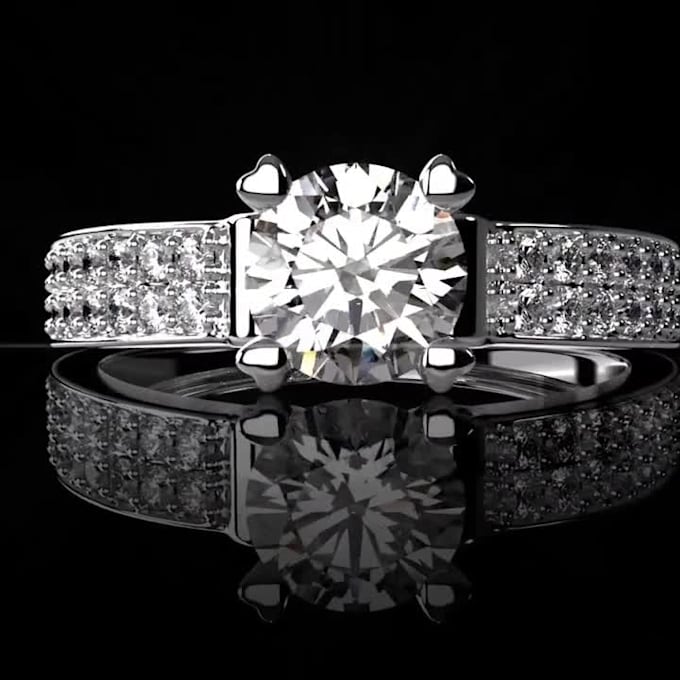 Render 3d rings design, 3d rings animation, 3d jewelries animation ...