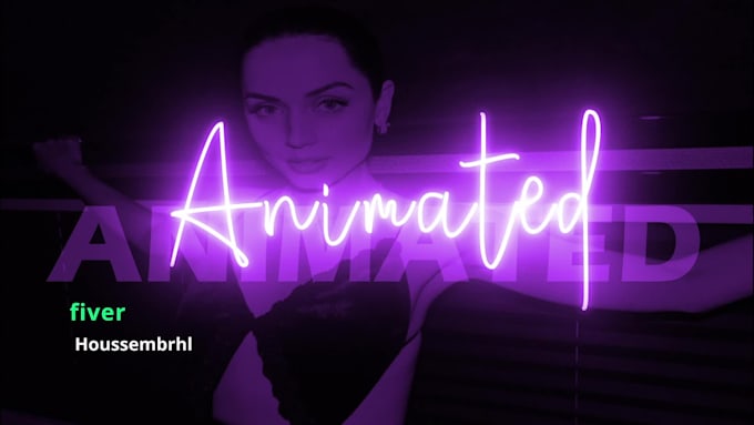 Design animated neon typography kit videos intro by Houssembrhl | Fiverr