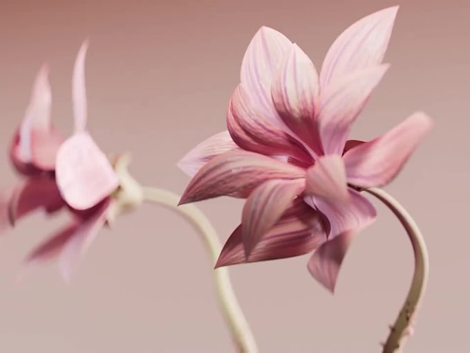 Render realistic cgi plant animation, 3d plant model, flowers, trees ...