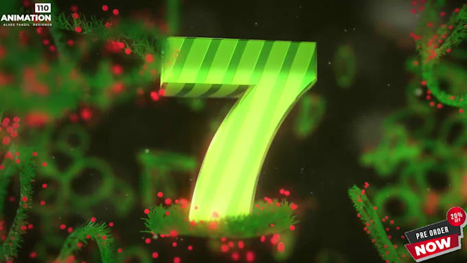 Create 10 second new year countdown video animation, new year logo ...