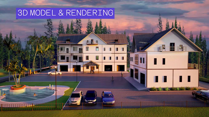Do architectural 3d modeling, realistic rendering, and walkthrough video by Studio_archz | Fiverr