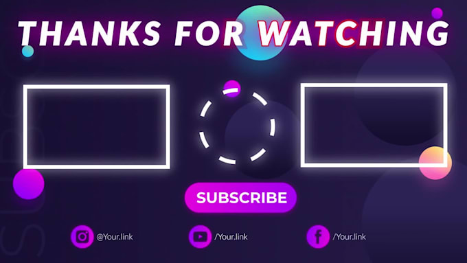 Make an awesome youtube outro video or end screen video by Sajib04 | Fiverr