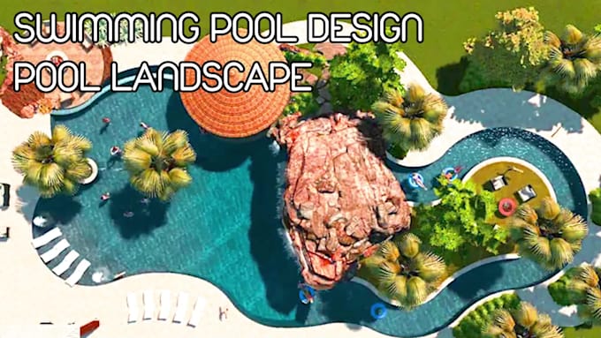 Custom 3d swimming pool design and realistic pool rendering by ...