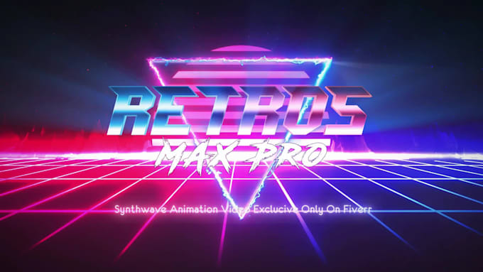 Make 80s retro logo animation synthwave style neon effects by Synthwave ...