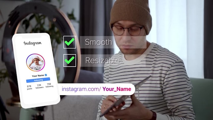 Create follow me on instagram green screen by Noobfromua | Fiverr