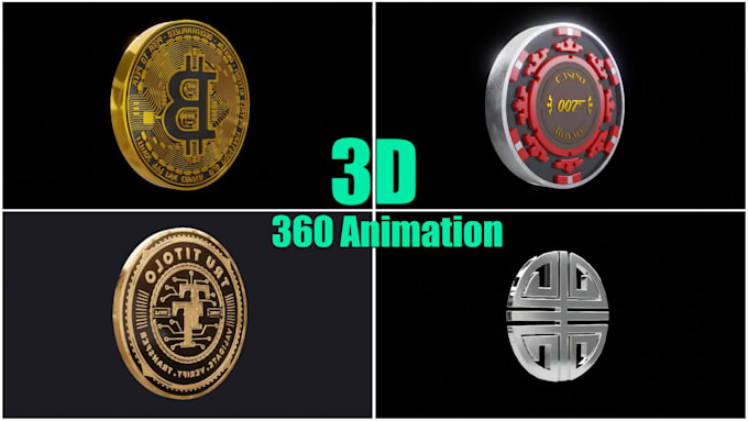 Convert 2d to 3d and create 360 spinning loop animation by Noob_3d | Fiverr