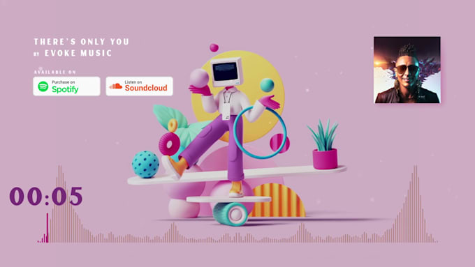 Make youtube audio spectrum or audio visualizer by Supunshan | Fiverr