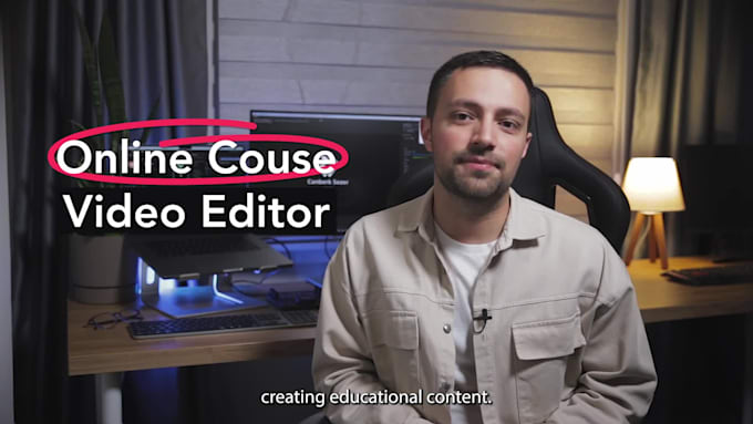 Expert video editing for online courses by Canberksezer | Fiverr