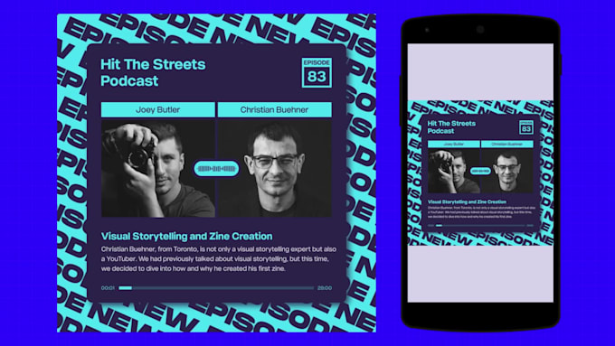 Create an audiogram to promote your podcast by Tonykeib | Fiverr