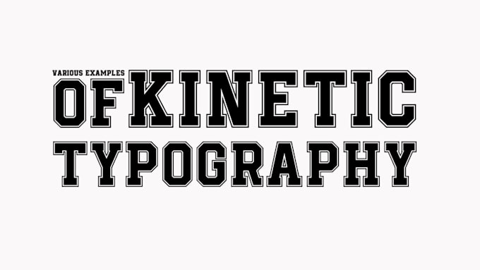 Create an amazing video with kinetic typography, animation by Linelace ...