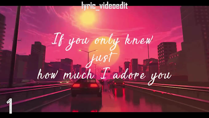 Create animated lyric music video for your song by Lyric_videoedit | Fiverr