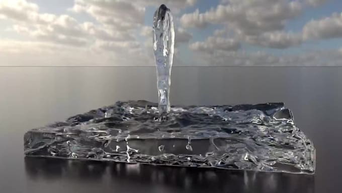 Do 3d water simulation,3d product fluid, dynamic liquid fluid vfx art ...