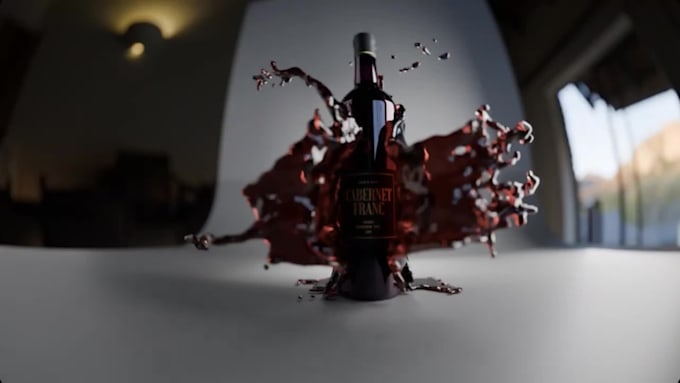 3d wine animation 3d wine ads 3d beverage animation 3d wine model 3d ...