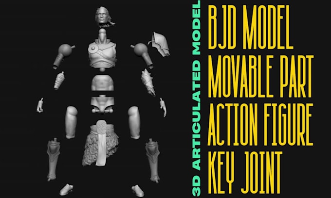 Sculpt custom bjd model action figure toys printables for 3d printing ...