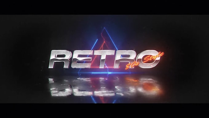 Make amazing retro wave logo animation by Dachichicho | Fiverr