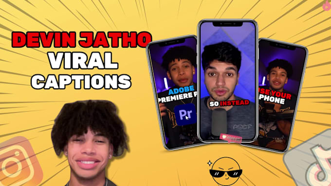 Create engaging short video devin jatho style captions reels by Nicckku | Fiverr