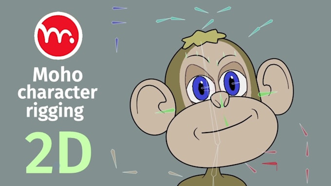 Create moho 2d character rig and animate it, cut out puppet animation ...