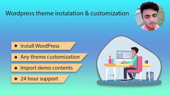 Install wordpress and plugin, theme setup, do customaization by ...