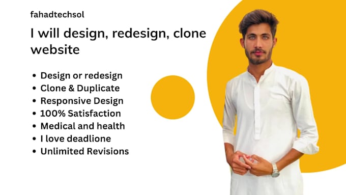 Design redesign clone medical health business website in html css js wordpress by Fahadtechsol ...