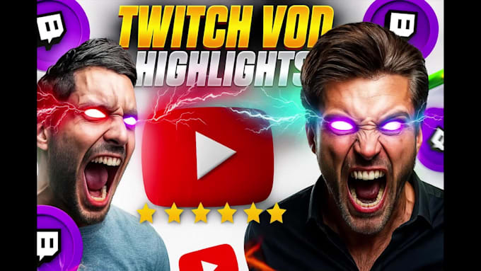 Edit twitch and kick streams into engaging youtube highlights video by ...