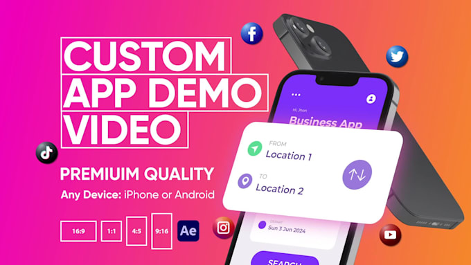 Create a custom demo video or ad for your app by Faranstudio | Fiverr