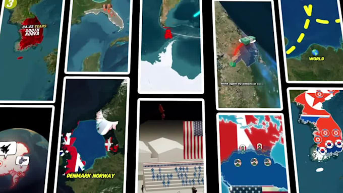 Make map animation explainer video, like vox, johnny harris using ...