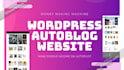 Create wordpress autoblog , automated news blog or website by Asubhan | Fiverr