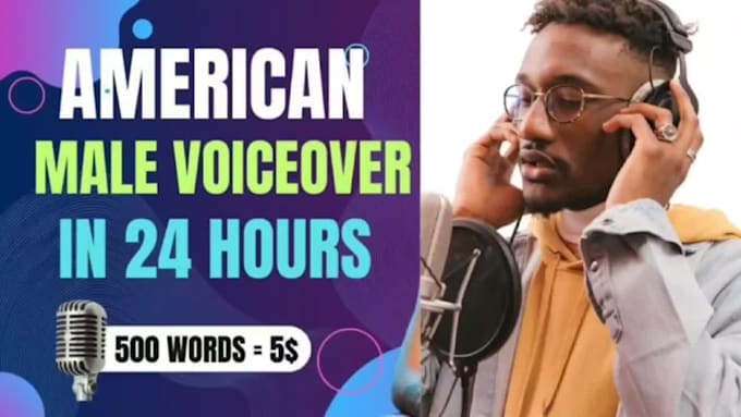 Record a professional american male voice over by Lewanderson1 | Fiverr