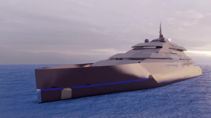 Render 3d yacht animation, 3d yacht design, 3d yacht model, 3d boat ...