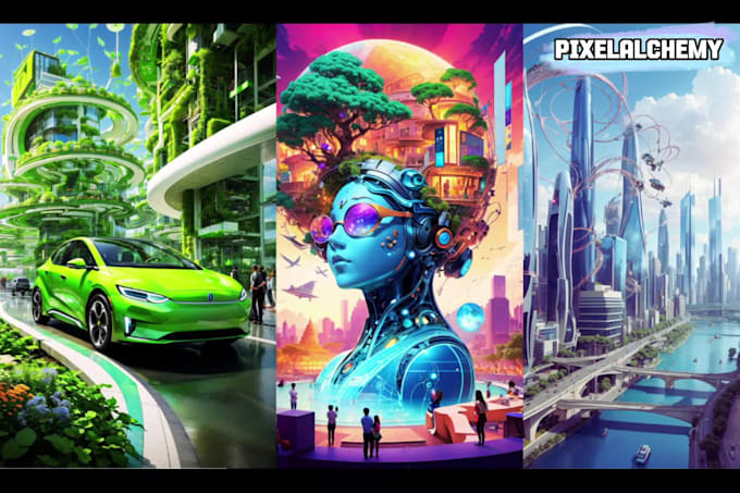 Create amazing concept art and illustrations using midjourney ai by Wdjanuradha | Fiverr