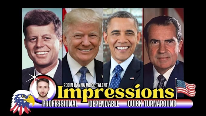 Do an impression of donald trump, obama, jfk and richard nixon by Robin ...
