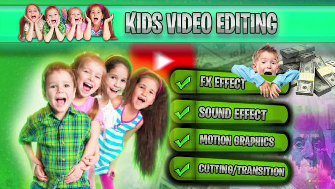 Do kids video editing that focuses on children video by Wajidanjum001 ...