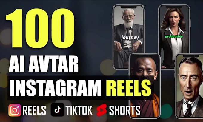 Create ai avatar reels, instagram, tiktoks, shorts by Technicalaon | Fiverr