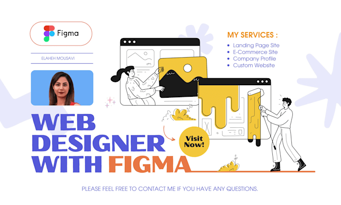 Create a professional and responsive website design using figma by ...