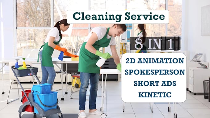 Create residential commercial cleaning service promo video by Rudro8 ...