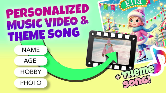 Create a personalized music video of your kids with custom theme song ...