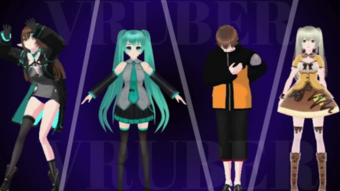 Vroid model vr chat avatar vtuber avatar nfsw 3d anime for vrchat ...