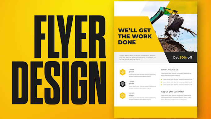 Design an amazing high quality flyer for your business by Ttasev92 | Fiverr