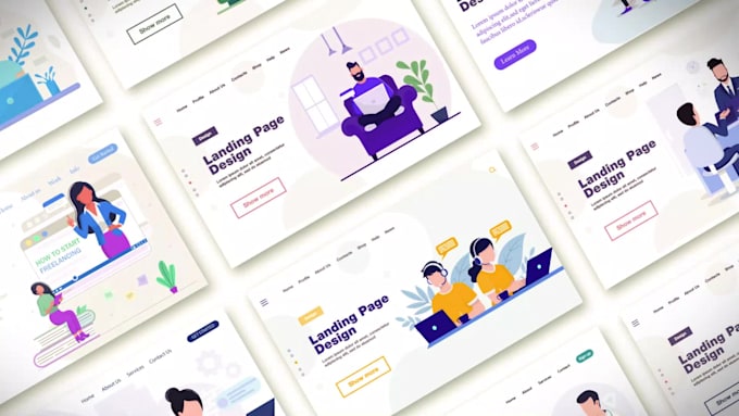 Design modern flat vector illustrations for website and apps by ...