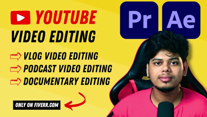 Do professional youtube vlogs video editing, podcasts, and documentary ...