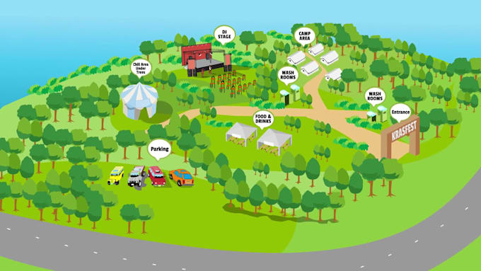 Design city map and vector event map illustration by Sadekmiah30 | Fiverr