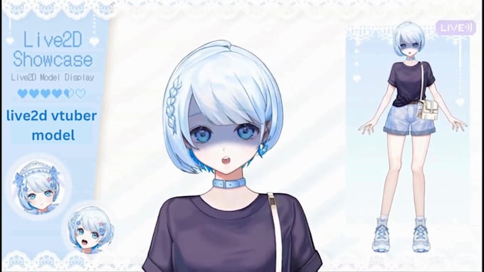 Draw 2d vtuber model, 2d vtuber rigging, 2dvtuber avatar, pngtuber for ...