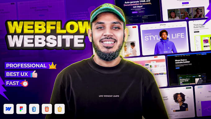 Do webflow website design and figma to webflow developer by Uishohid | Fiverr