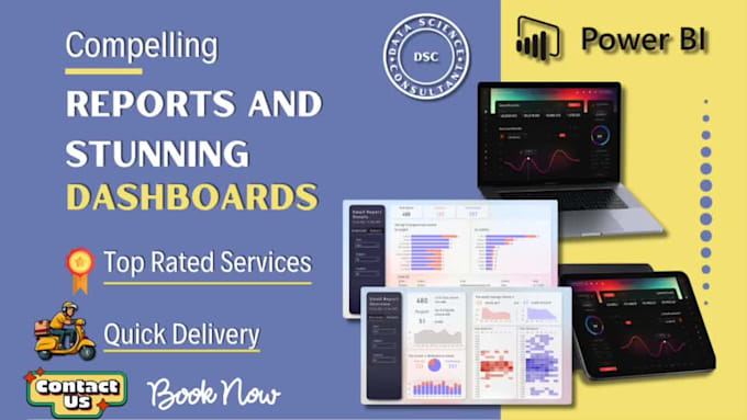 Create your power bi report and dashboard by Abinashsahu385 | Fiverr