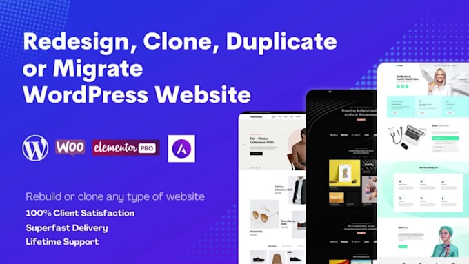 Redesign clone duplicate or migrate wordpress website by Arifrahmanns | Fiverr