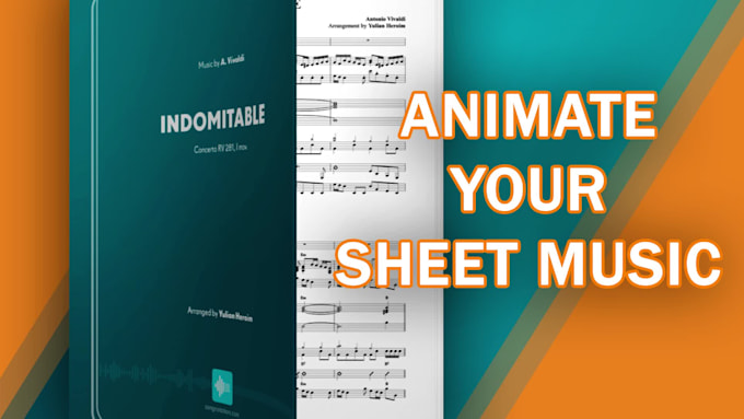 Create sheet music video for composers and musicians by Theviolinman ...