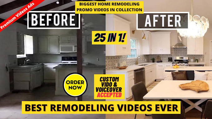 Make home remodeling or all home repair contractor video ads by ...